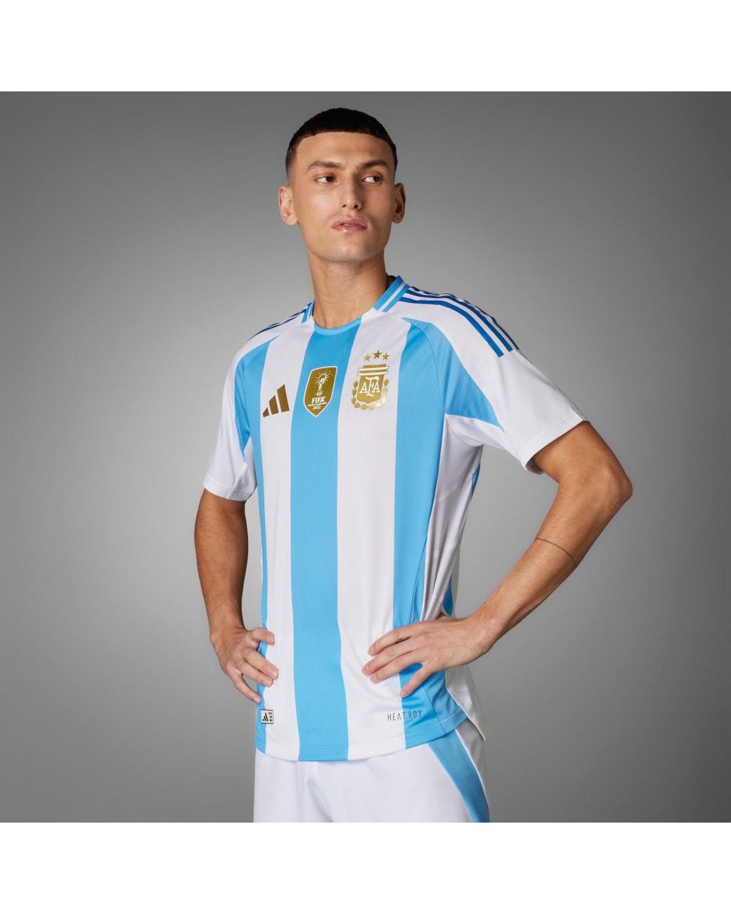 adidas Argentina 2024 Home Authentic Jersey in Blue for Men | Lyst UK