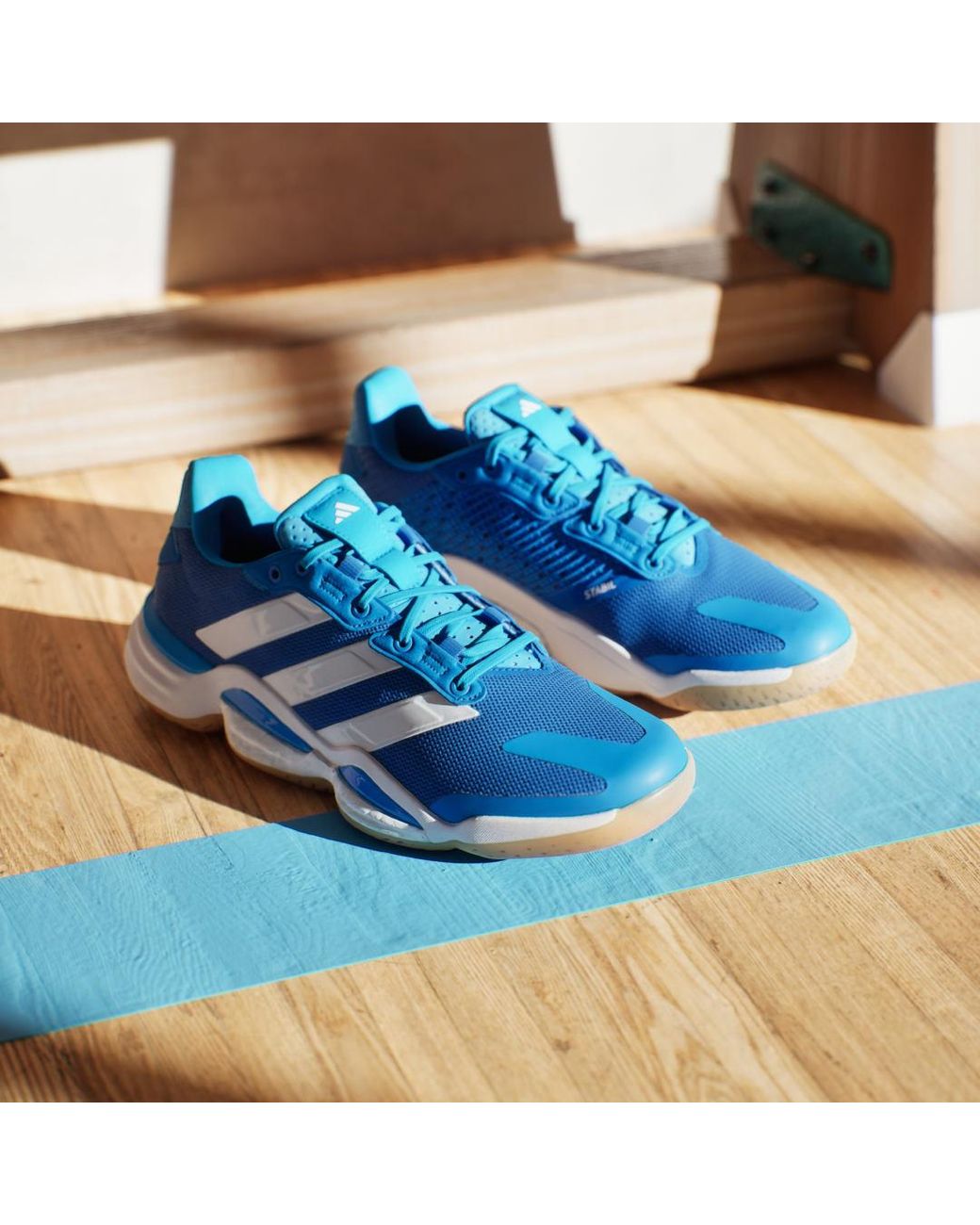 adidas Stabil 16 Indoor Shoes in Blue for Men | Lyst UK