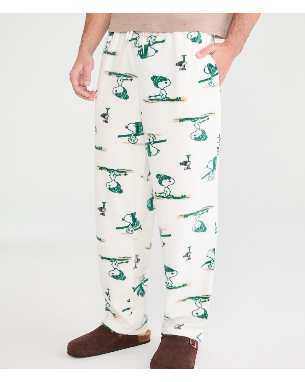 Aéropostale Snoopy Ski Trip Polyfleece Sleep Pants in Blue for Men | Lyst