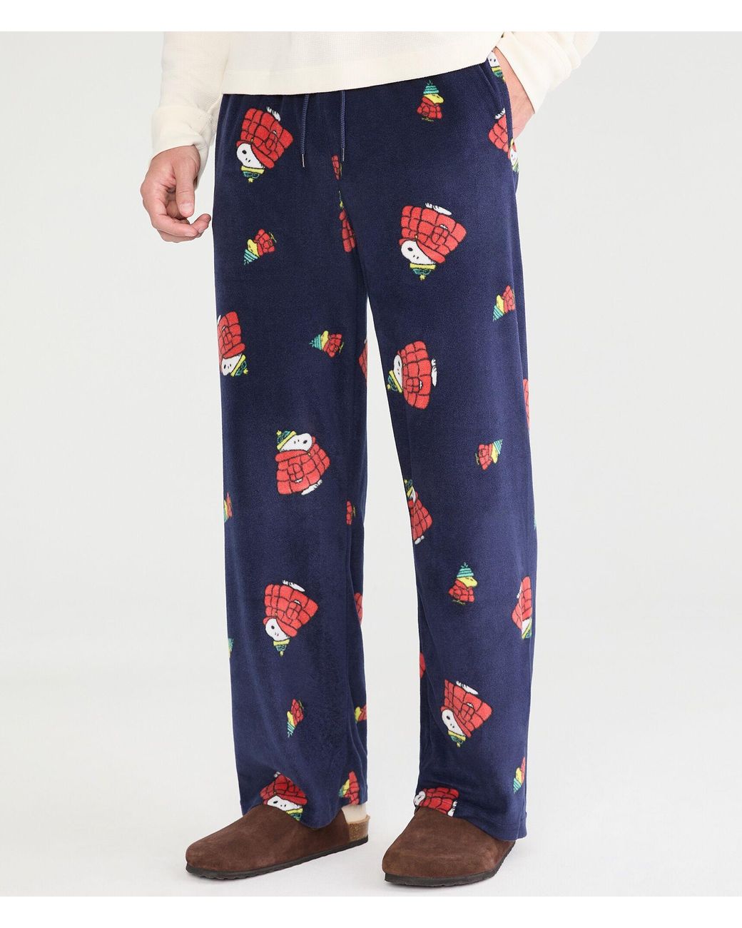 Aéropostale Snoopy Puffer Jacket Polyfleece Sleep Pants in Blue for Men ...