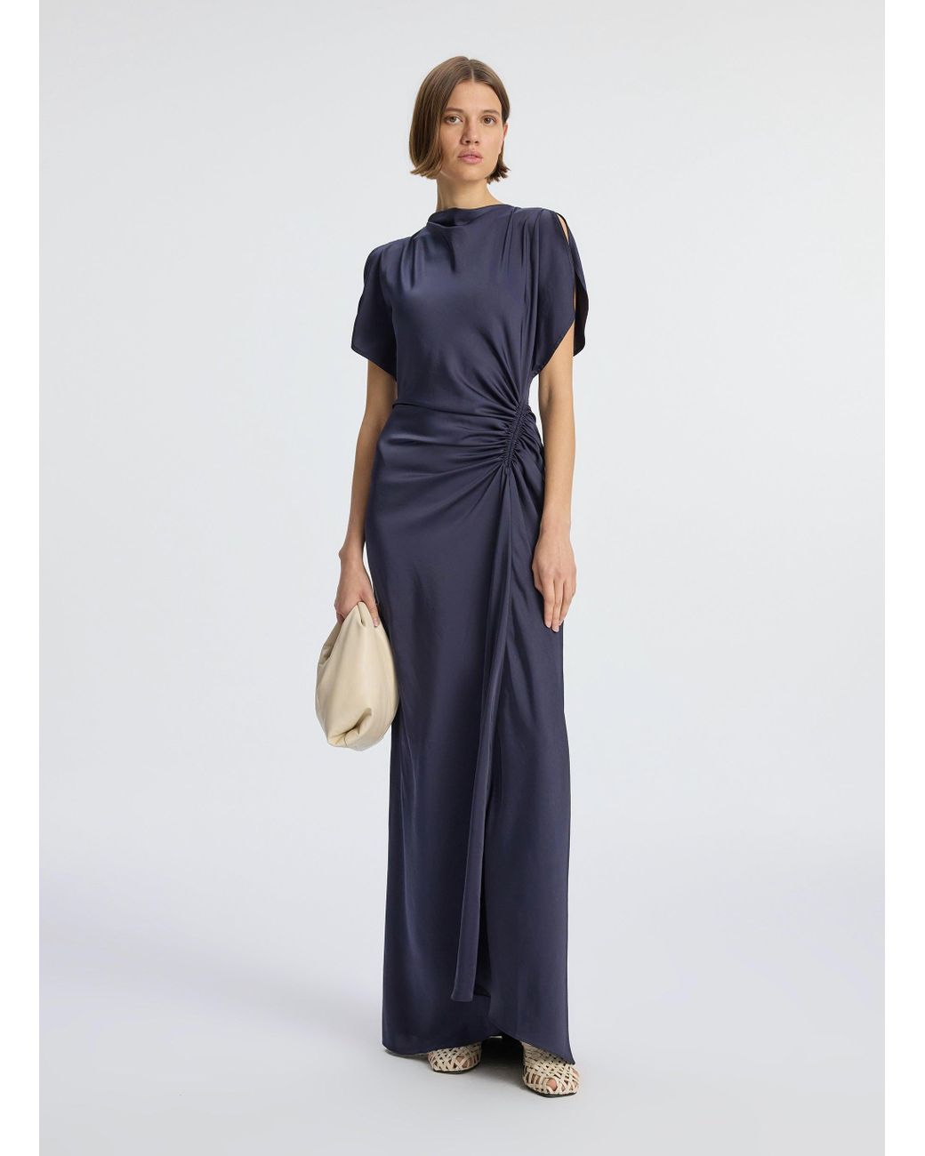 A.L.C. Nadia Satin Gown in Blue | Lyst