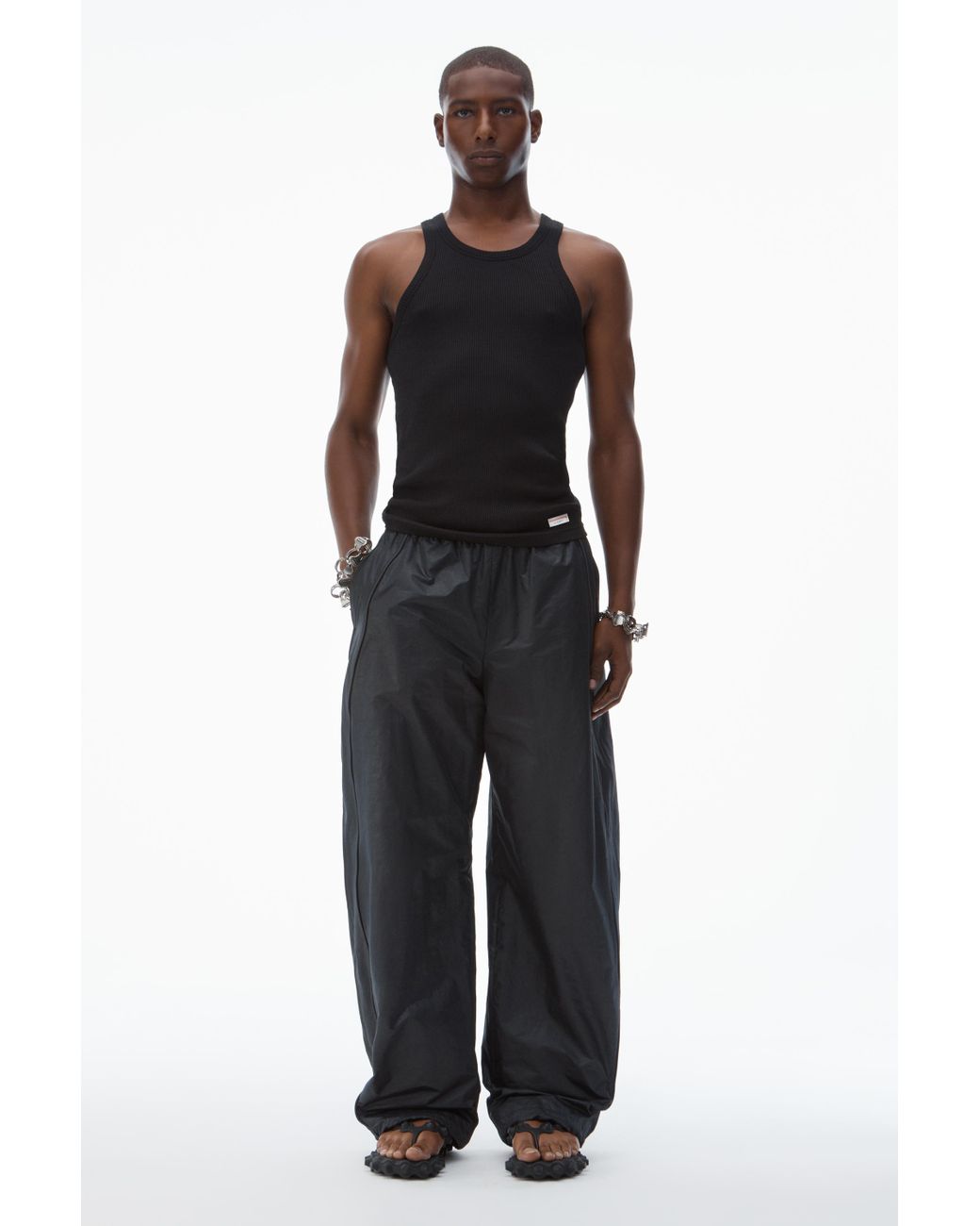 Alexander Wang Track Pant With Piping in Black for Men | Lyst