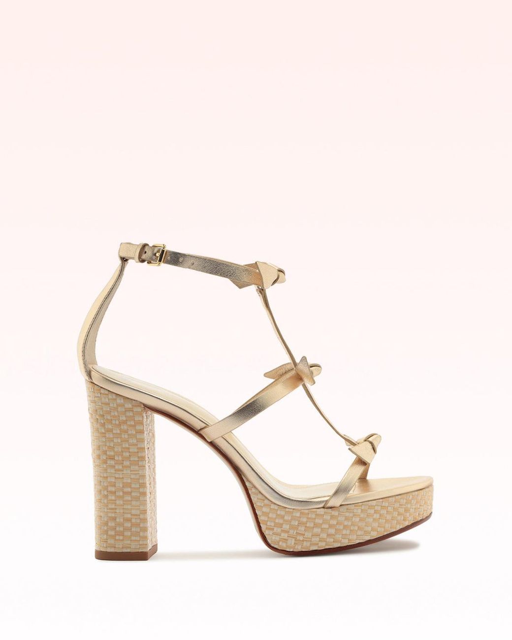 Alexandre Birman Slim Lolita Raffia 120 in Natural | Lyst