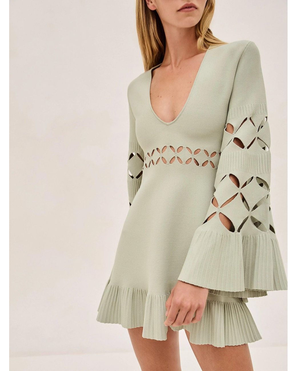 Alexis Linden Dress in Natural | Lyst