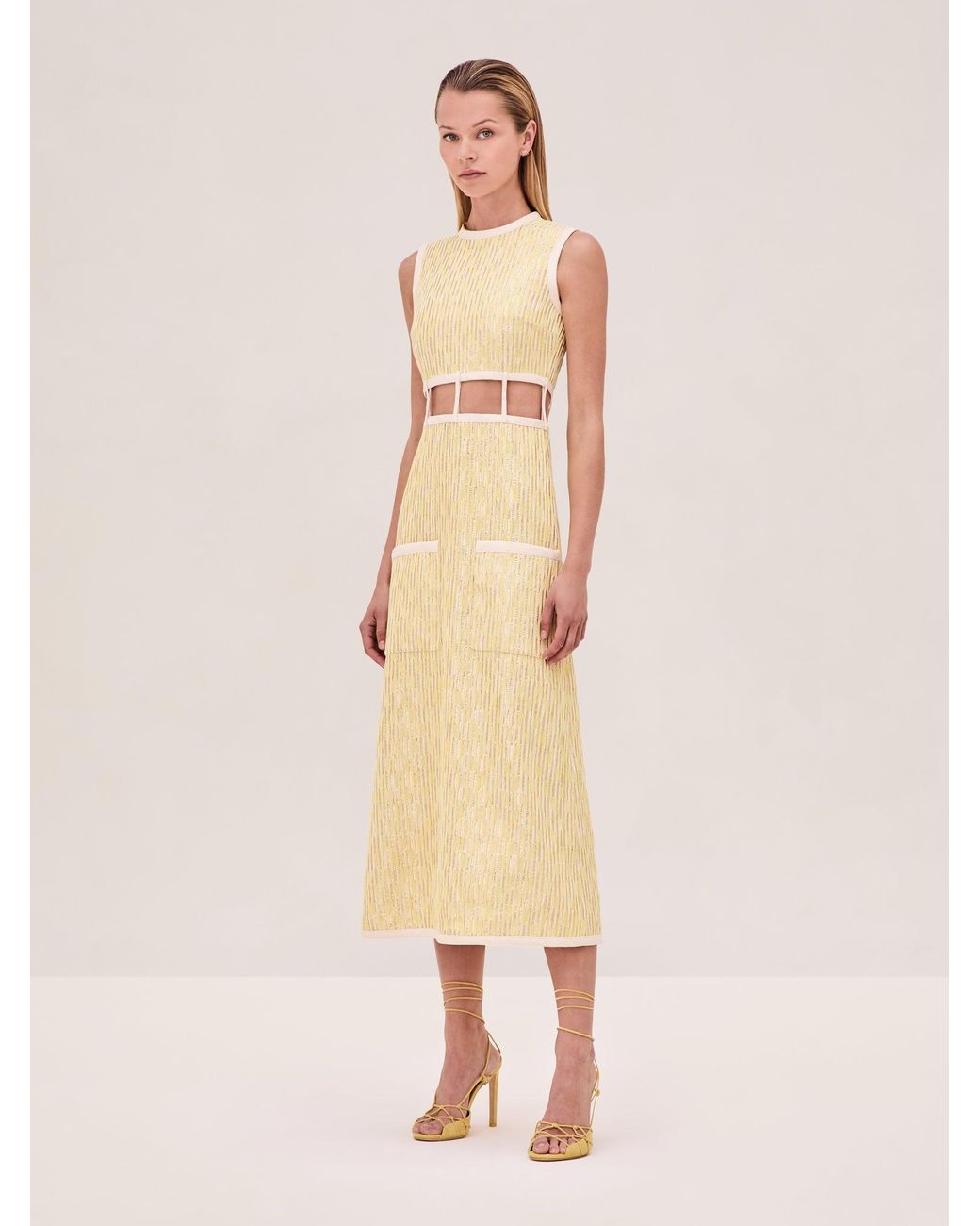 Alexis Renee Dress in Natural | Lyst