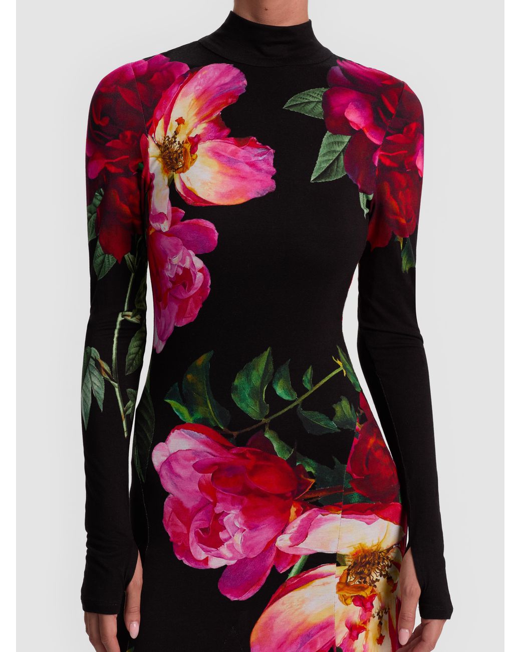 Alice + Olivia Augusta Turtleneck Maxi Dress | Lyst
