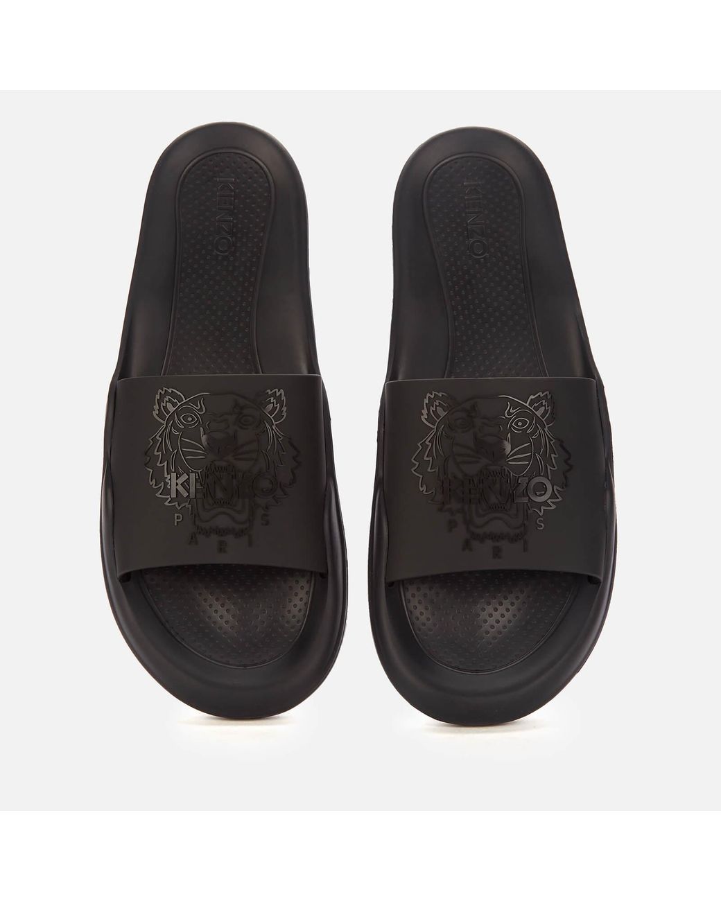 KENZO Tiger Pool Slide Sandals in Black for Men | Lyst