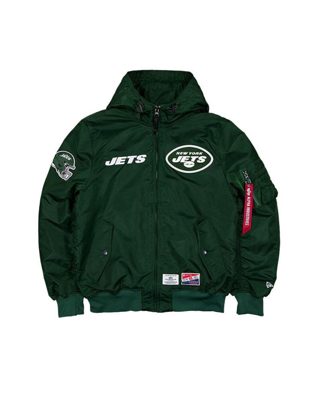 Alpha Industries New York Jets X Alpha X New Era L-2b Bomber Jacket in ...
