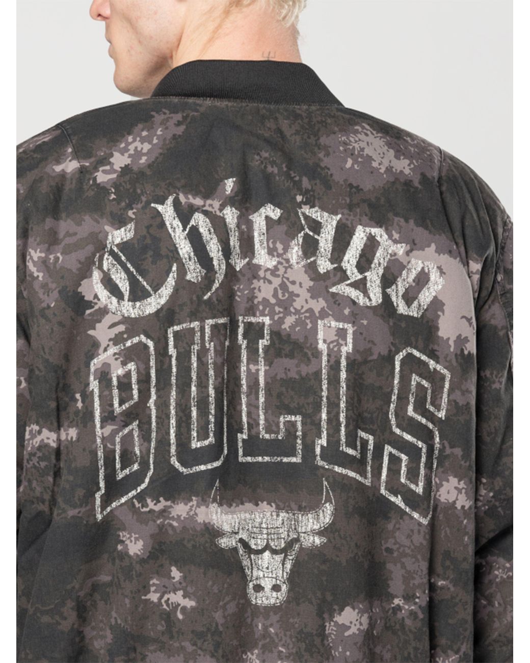 KTZ Chicago Bulls X Alpha X Ma-1 Bomber Jacket (black Camo) for Men | Lyst