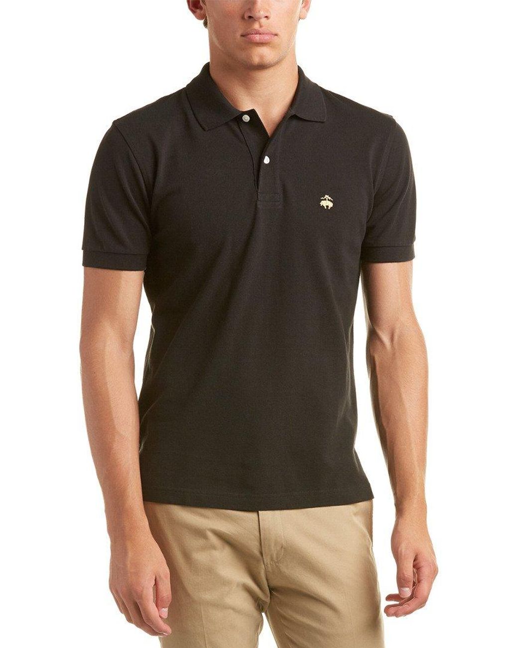 Brooks Brothers Supima Cotton Pique Stretch Short Sleeve Logo Polo ...