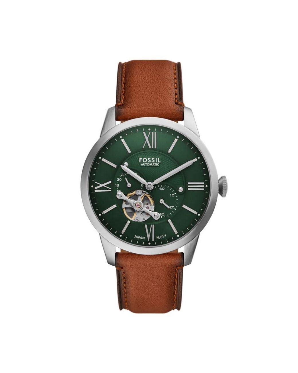 Fossil Townsman 44mm Automatic Watches For in Green for Men | Lyst