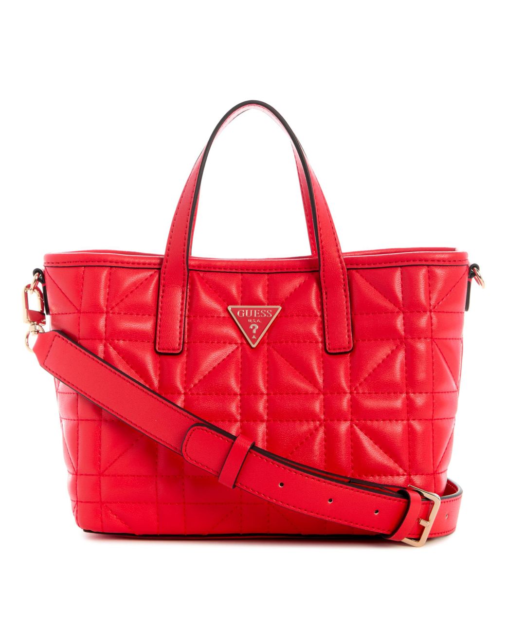 Guess Edita Mini Tote in Red | Lyst UK