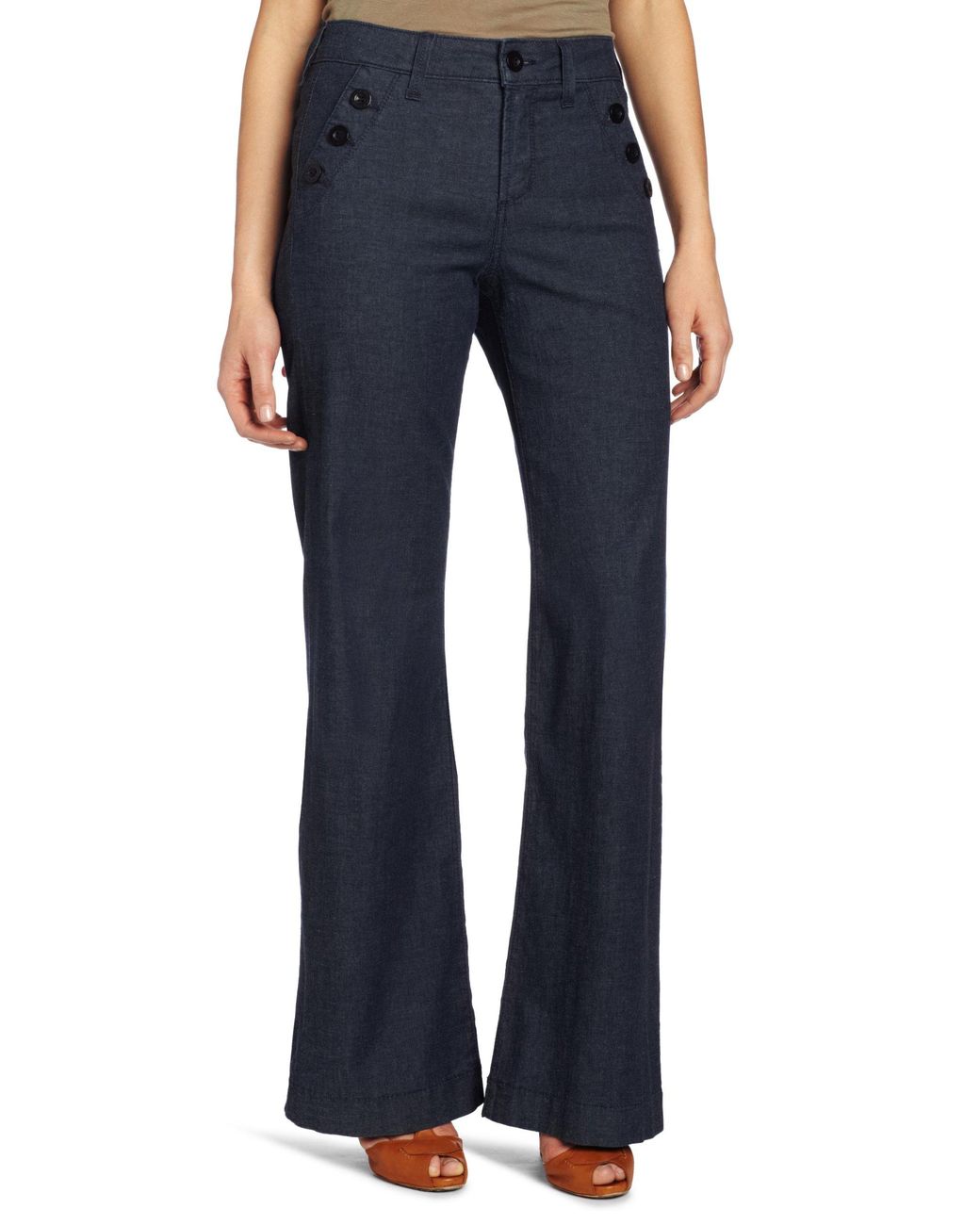 Nydj Tina Sailor Wide Leg Jeans In Blue Lyst