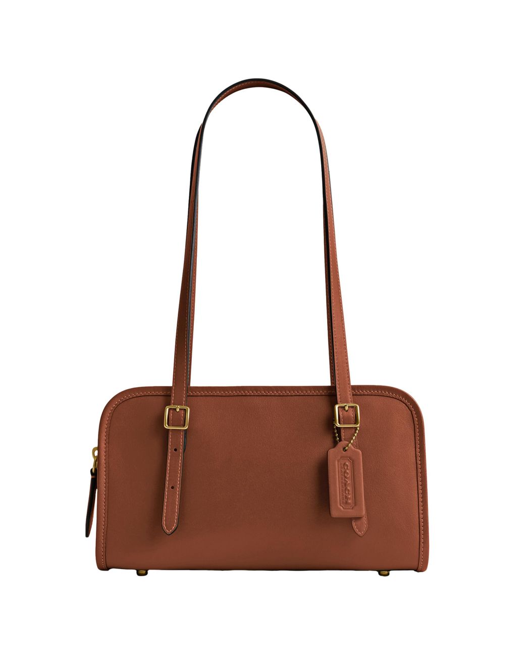COACH Swing Zip in Brown | Lyst