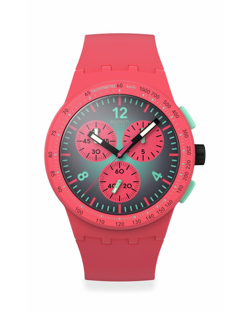 Swatch Casual Watch Pink Bio-sourced Quartz Paradiso Kinetiko in Red | Lyst
