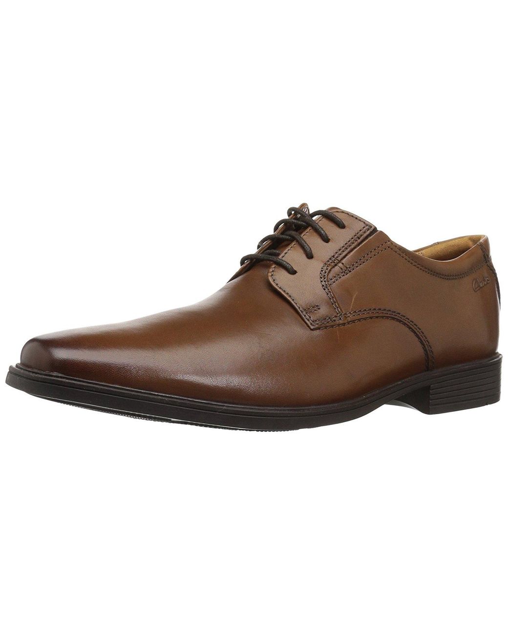 Clarks Tilden Plain Derby Oxford in Black | Lyst UK