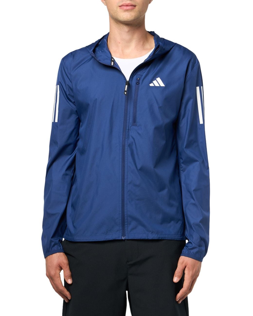 adidas Own The Run Jacket in Blue for Men | Lyst UK