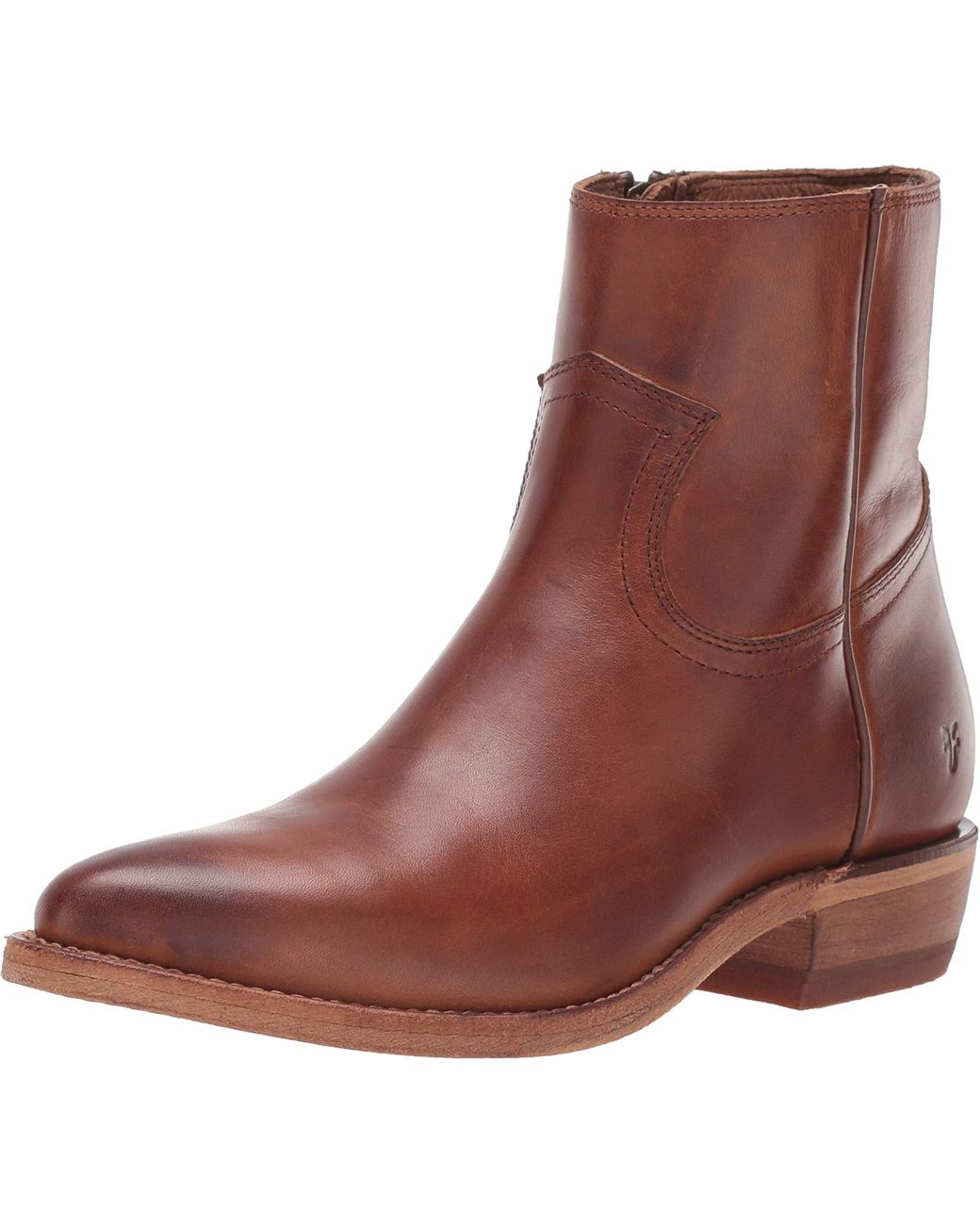 Frye Billy Inside Zip Booties For Crafted From Antiqued Pull-up Leather ...