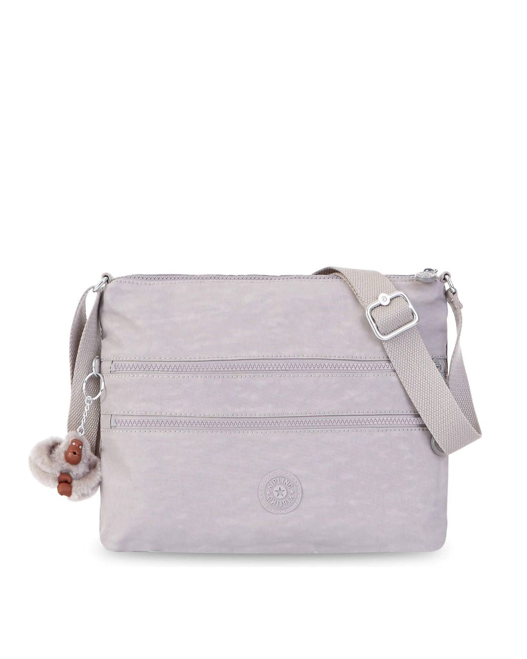 Kipling Alvar Slate Grey Tonal Crossbody Bag in Gray | Lyst