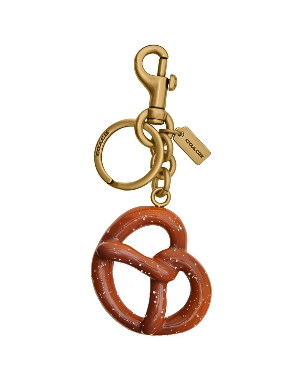 COACH Small Pretzel Bag Charm in Metallic | Lyst