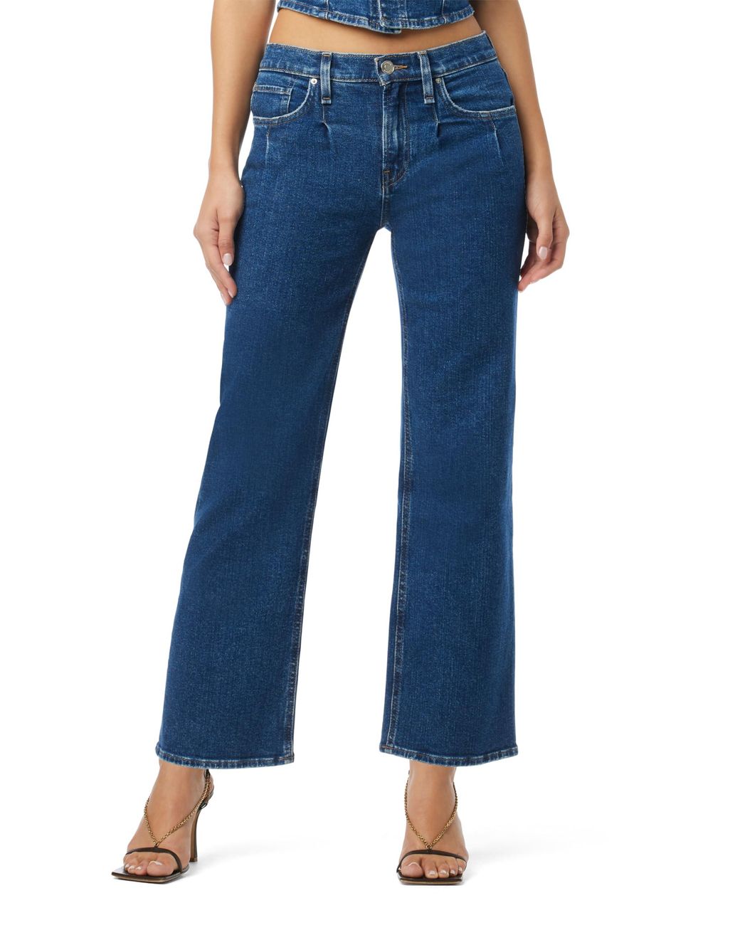 Hudson Jeans Rosie High Rise Wide Leg Jean in Blue | Lyst