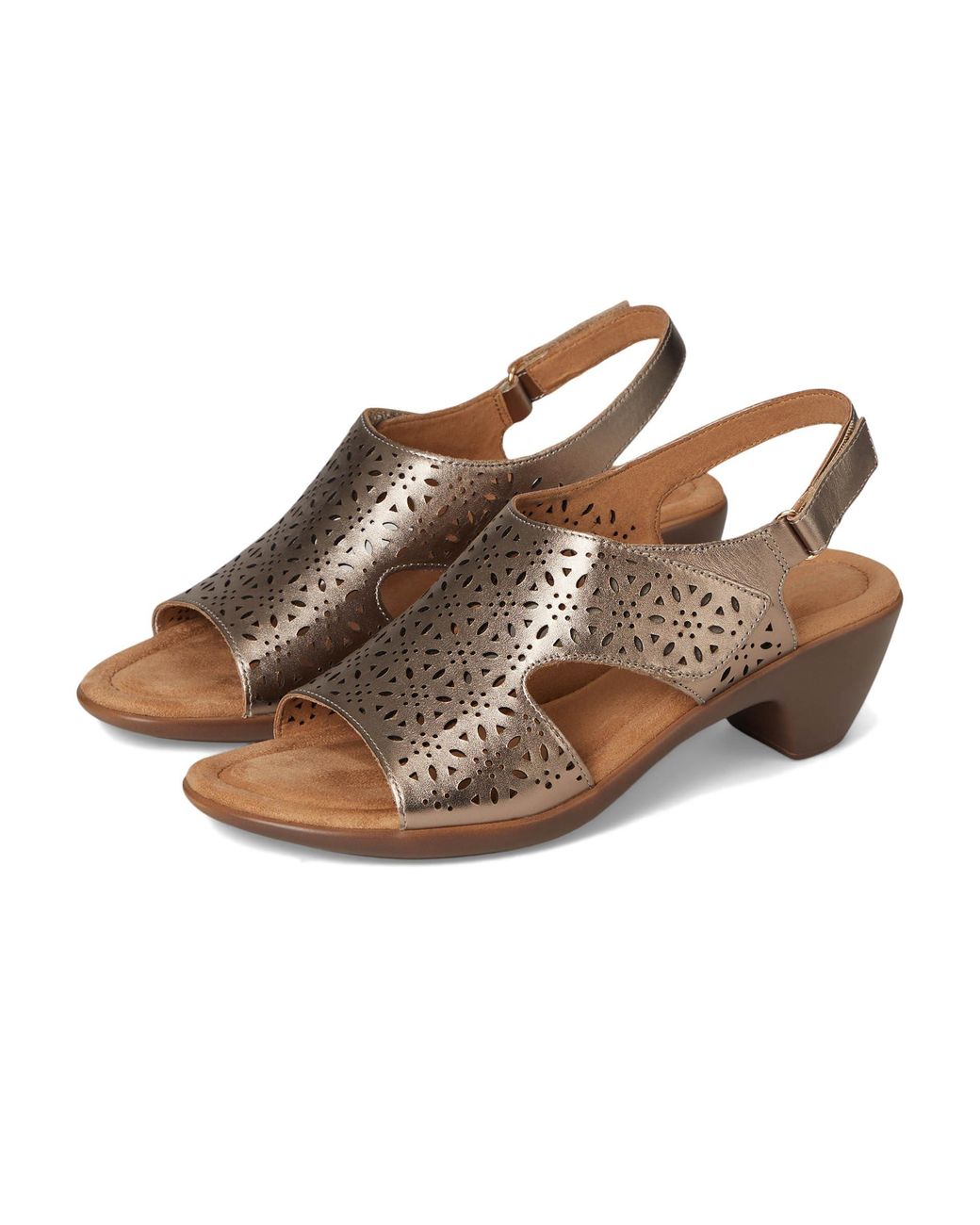 Easy Spirit Calix Heeled Sandal in Brown | Lyst