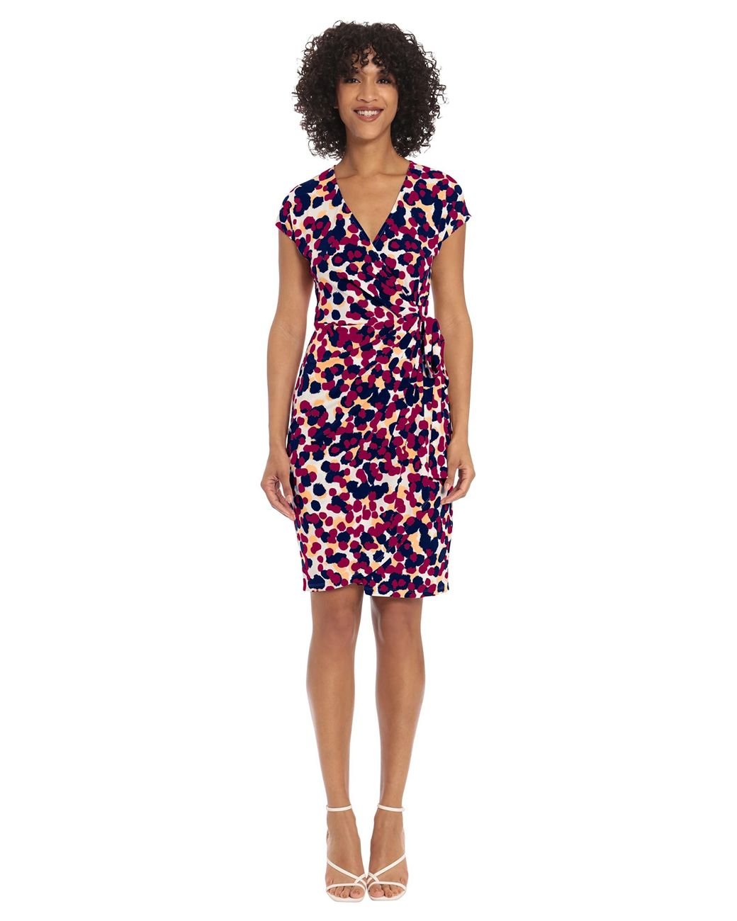 Maggy London Printed Matte Jersey Wrap in Red | Lyst Maggy London Printed Matte Jersey Wrap in Red | Lyst