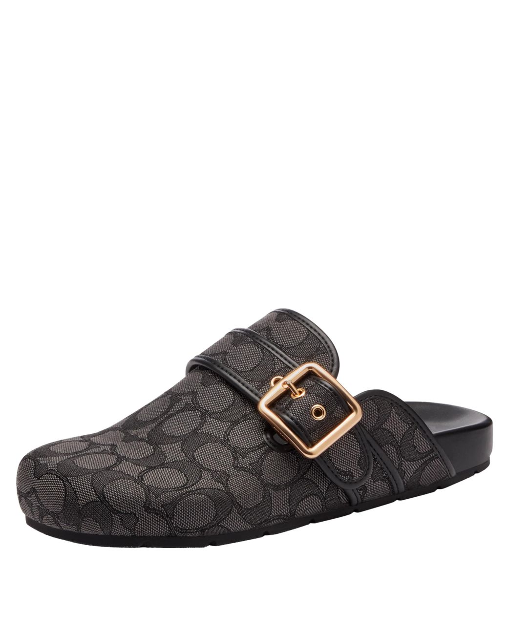 COACH One Clog In Signature Jacquard in Brown | Lyst