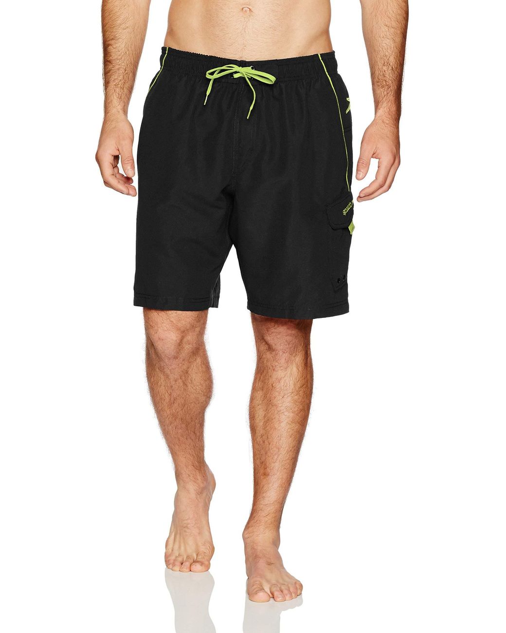 Speedo S Knee Length Marina Volley Fashion-swim-trunks in Black for Men ...