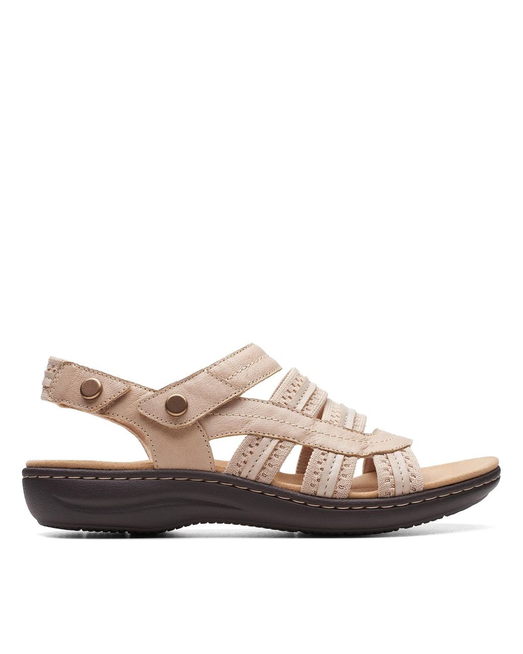 Clarks Laurieann Erin Flat Sandal in Brown | Lyst