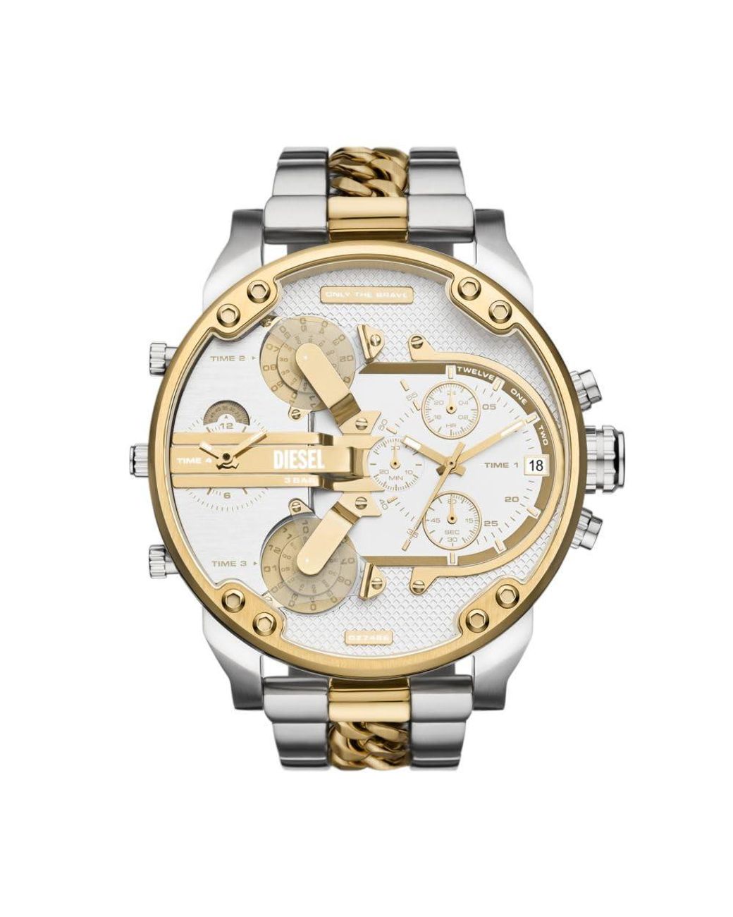 DIESEL Mr. Daddy 2.0 Chronograph Two-tone Stainless Steel Watch in ...