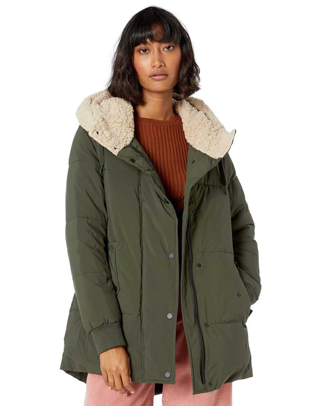 Marc New York Synthetic Sarawee Hooded Parka Jacket in Green - Lyst