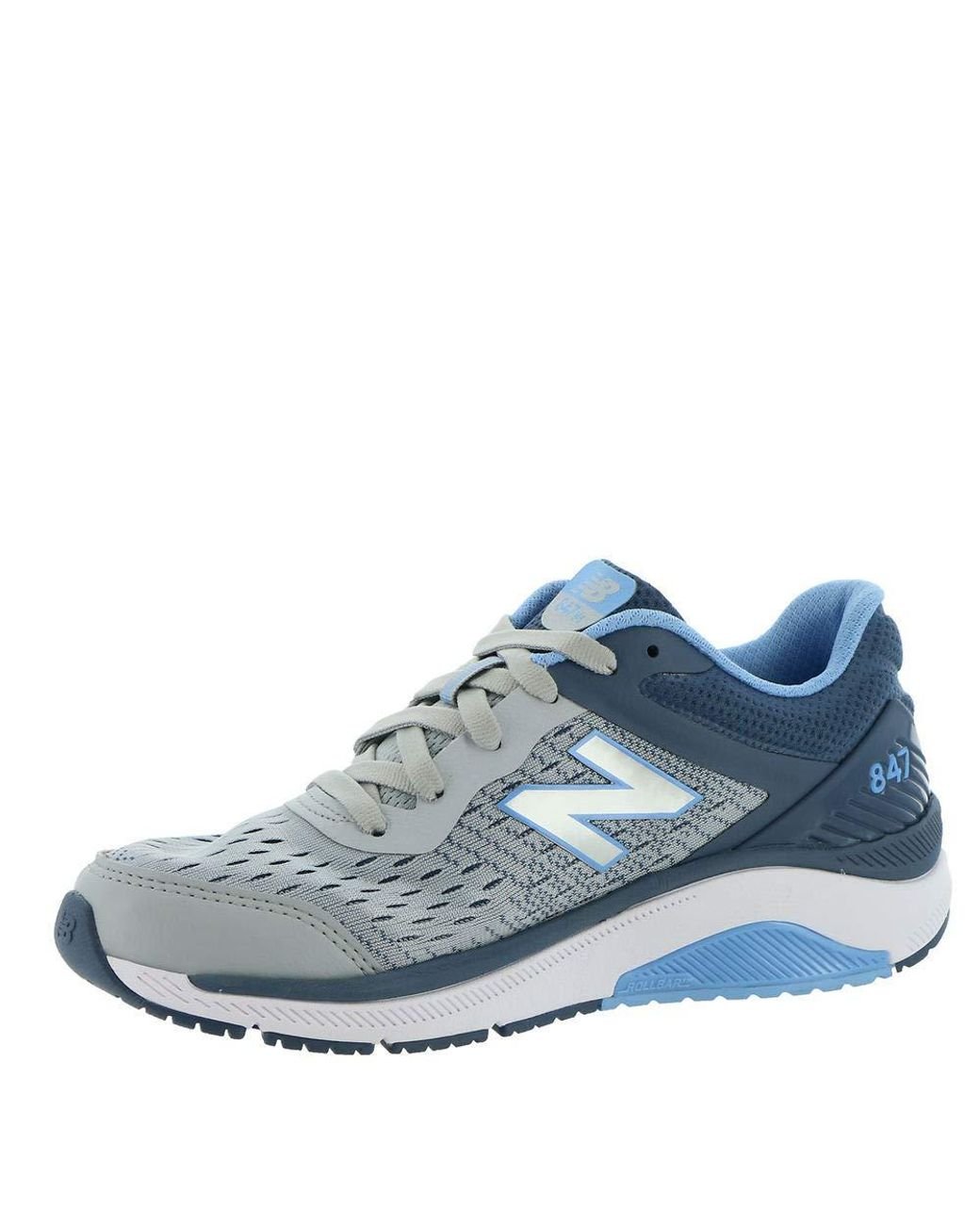 New Balance Synthetic Womens 847 V4 Walking Shoe In Blue Lyst