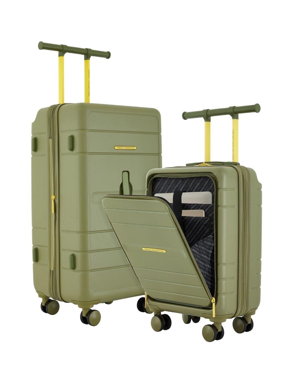 French Connection 2 Piece Trunk Luggage Set in Green | Lyst