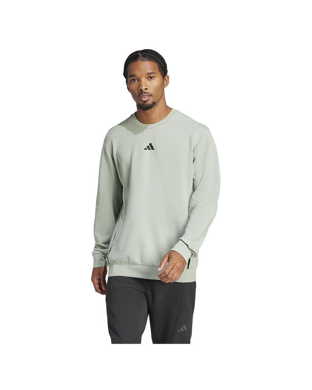 adidas Designed For Training Sweatshirt M in Grey for Men | Lyst UK