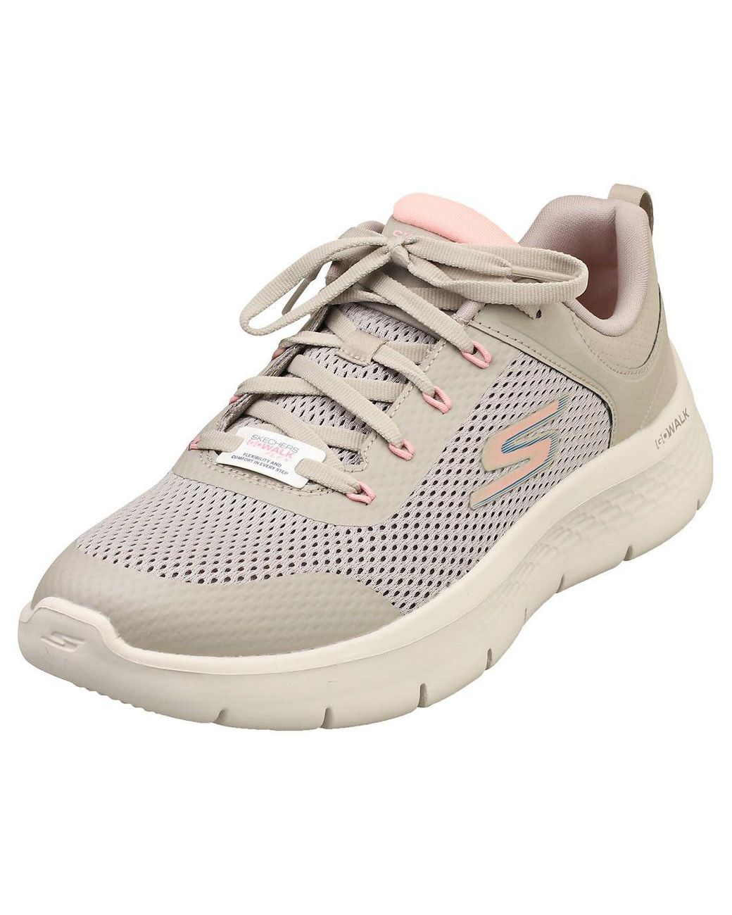 Skechers Go Walk Flex Caley Sneaker in Metallic | Lyst UK