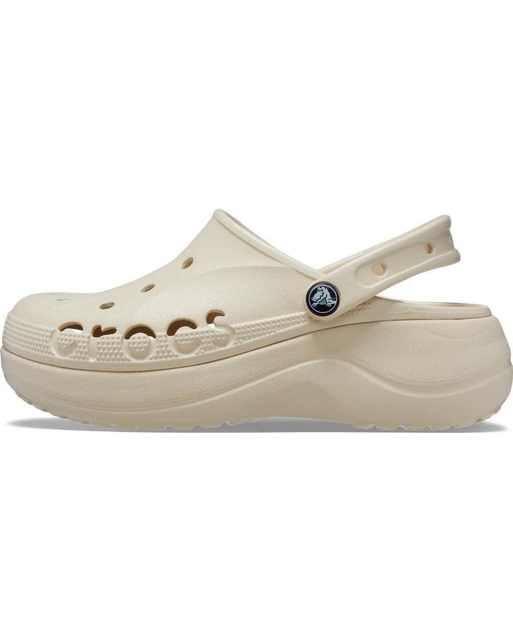 Crocs™ Baya Platform Clog Winter White Size 4 Uk in Natural | Lyst UK