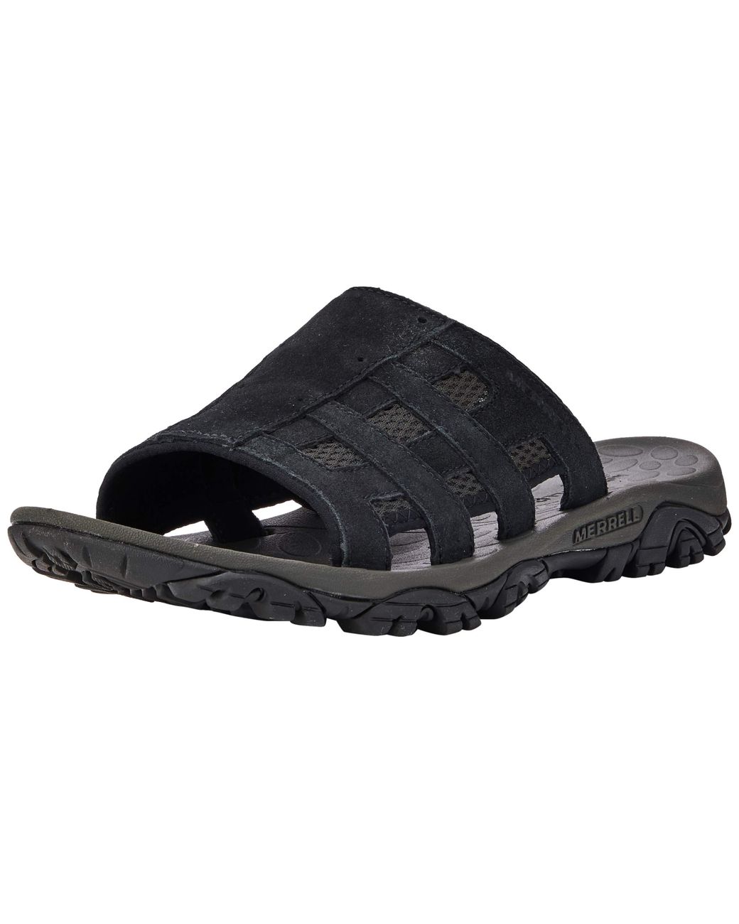 Merrell Suede Moab Drift 2 Slide Sandal in Black (Brown) for Men | Lyst