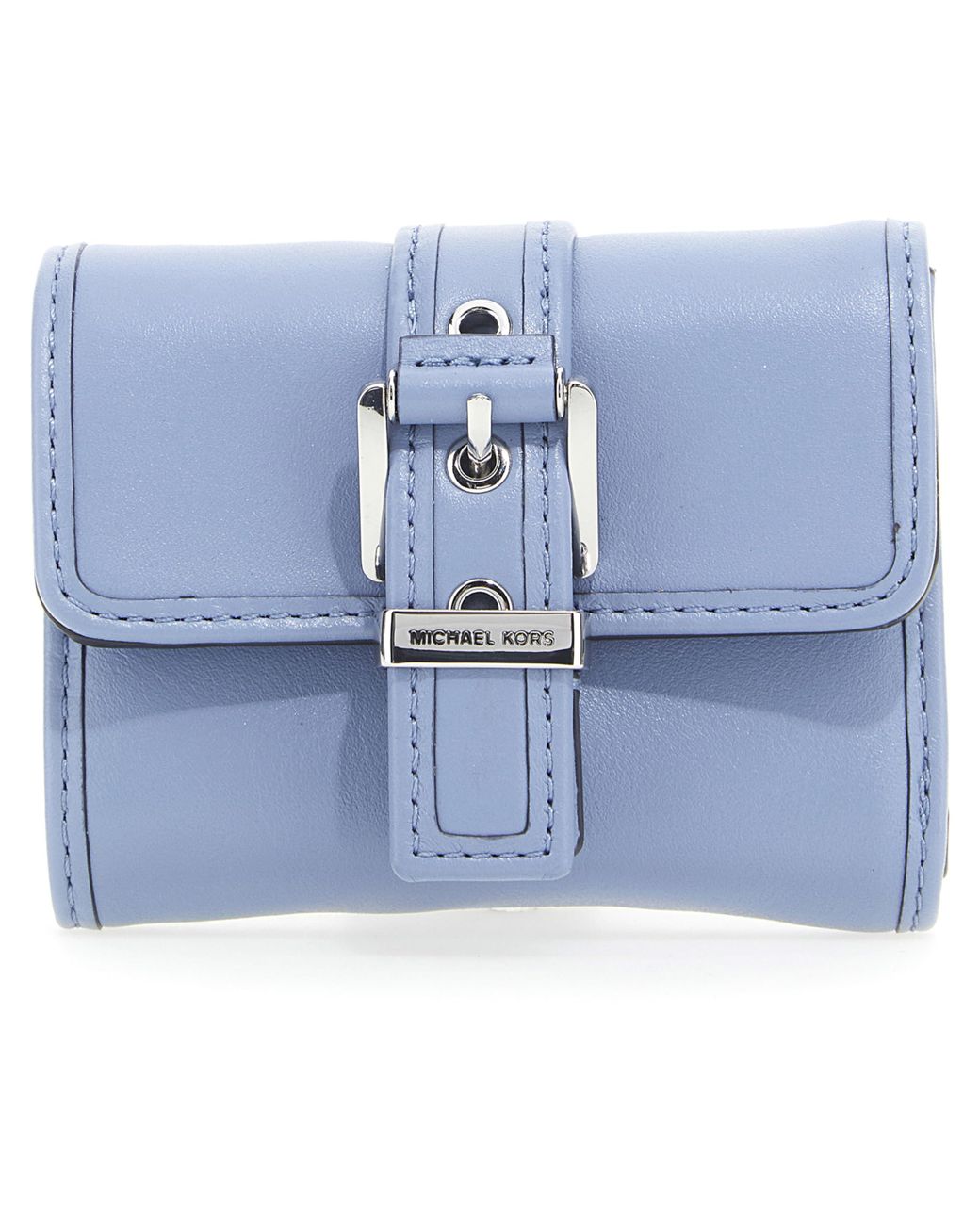 Michael Kors Sm Trifold Wallet Hand Bag in Blue | Lyst UK