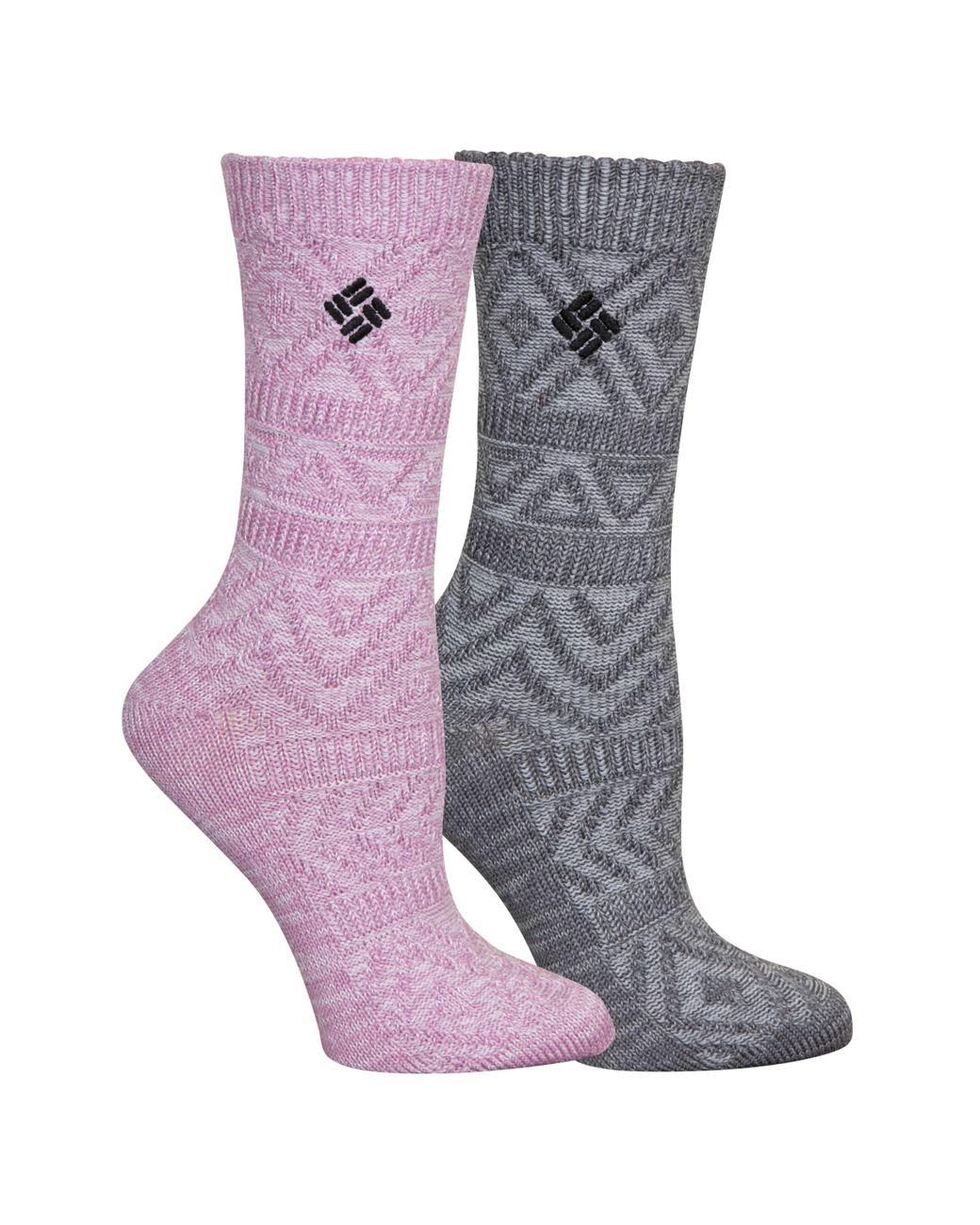 Columbia Super Soft Micro Poly Texture Crew 2 Pair in Purple | Lyst UK