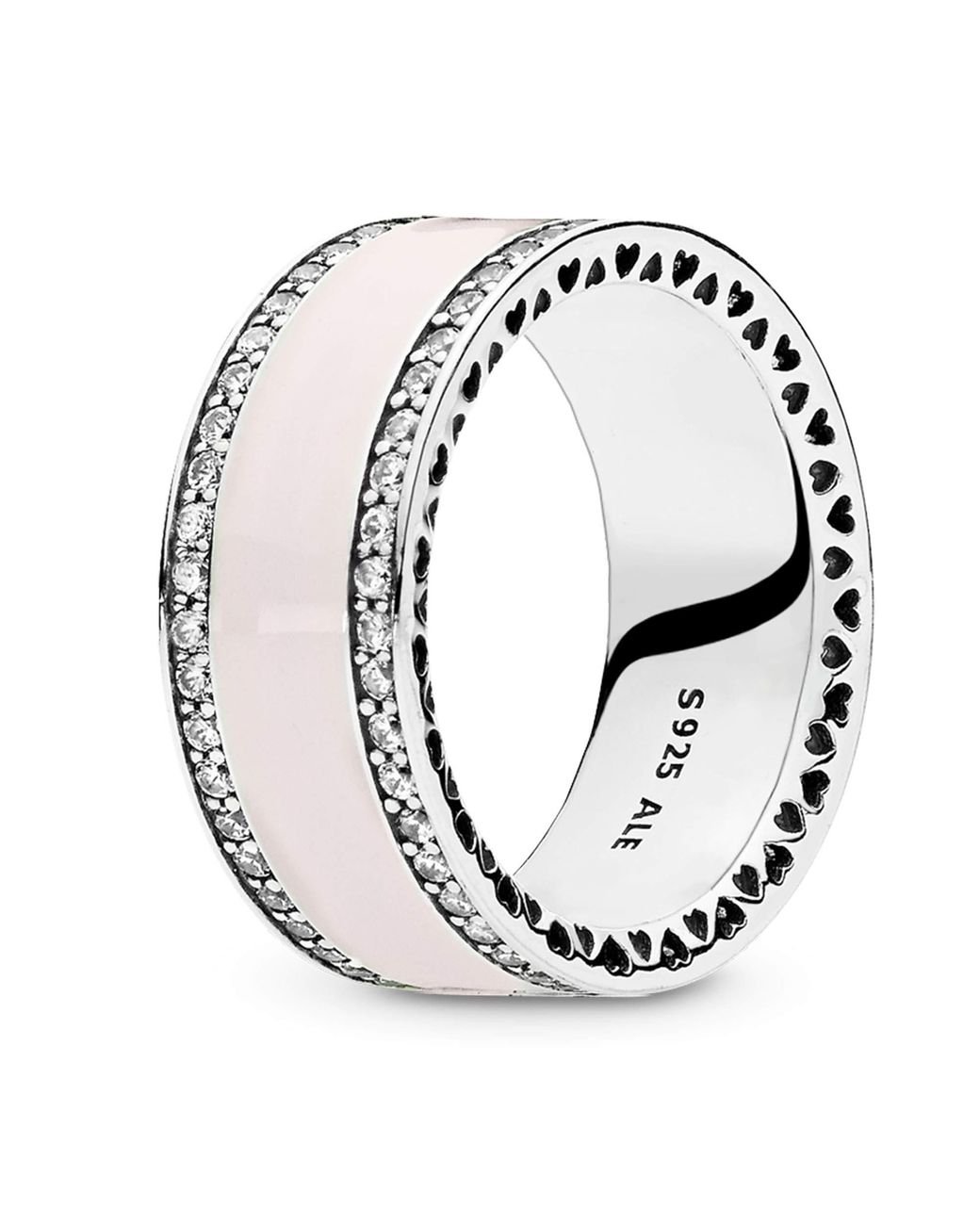 PANDORA Bandring 925 Sterlingsilber mit RinggroBe 52 in Mettallic Lyst DE