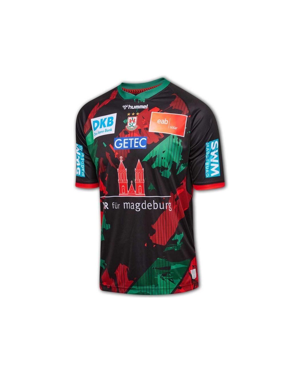 Hummel SC Magdeburg Heimtrikot 24 25 schwarz SCM Home Shirt Handball ...