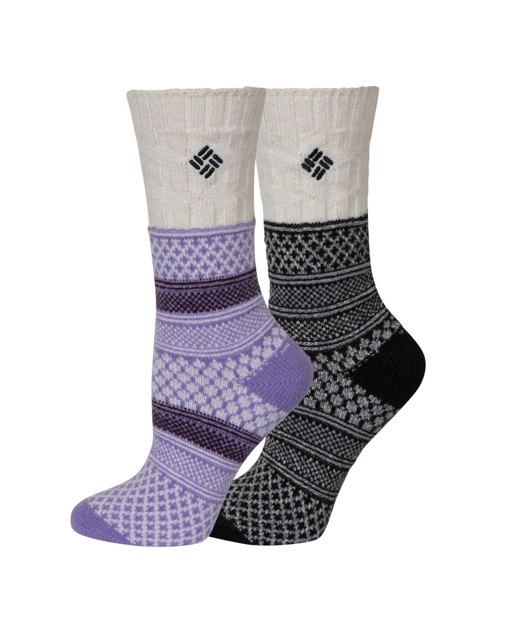 Columbia Super Soft Micro Poly Texture Crew Socks 2 Pair in Grey | Lyst UK