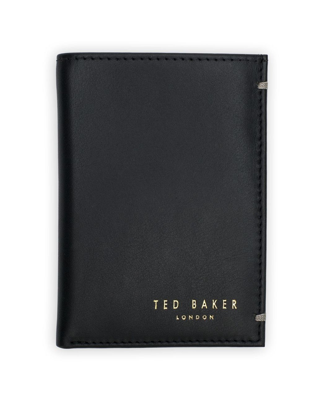 Ted Baker London Zackory Leather Cardholder Bi-fold Wallet in Black for ...