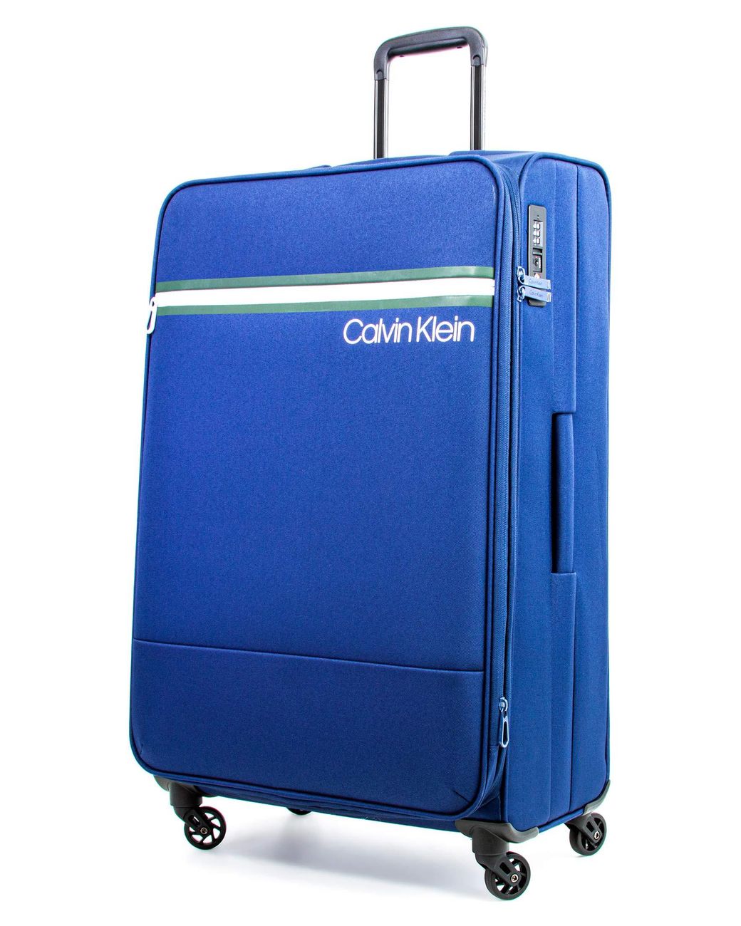 Calvin Klein 29" Softside Spinner Luggage With Tsa Lock, Dark Navy in ...