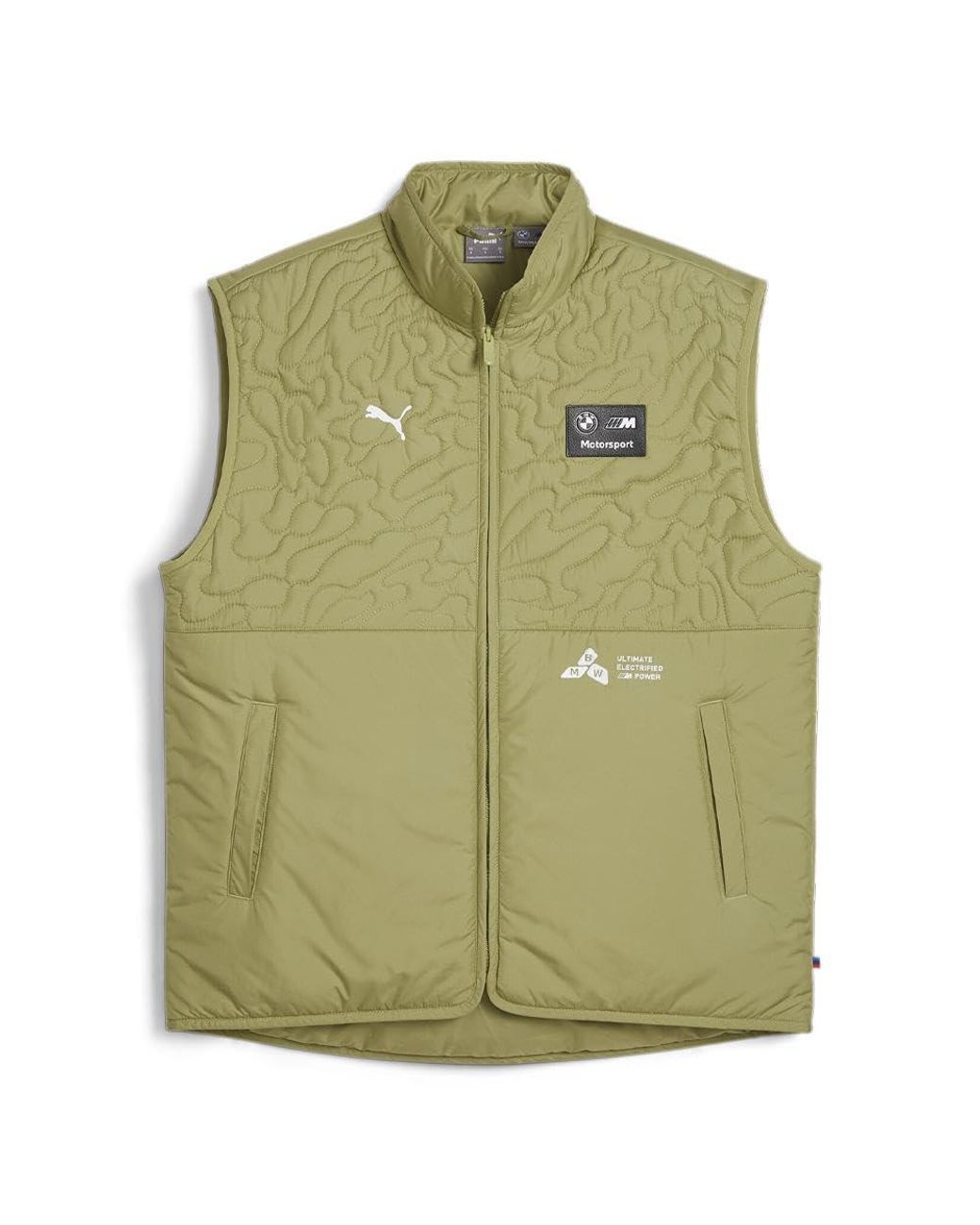 PUMA Green Sleeveless Down Jacket Bmw Mms Statement for Men | Lyst UK