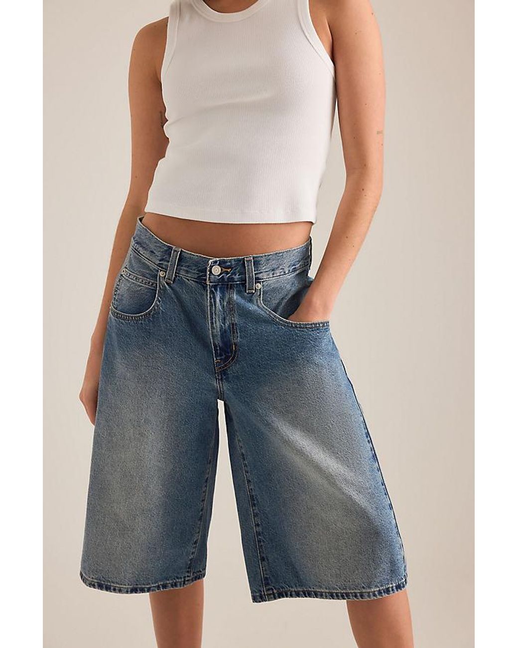 Levi's Super Baggy Jorts in Blue | Lyst UK
