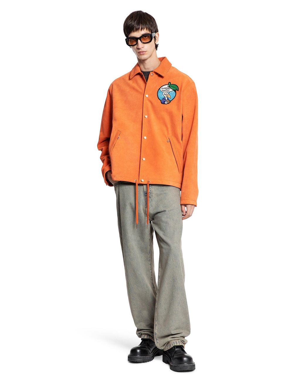 Moncler Genius Gilga Farm Collaboration Navel Jacket in Orange for Men ...