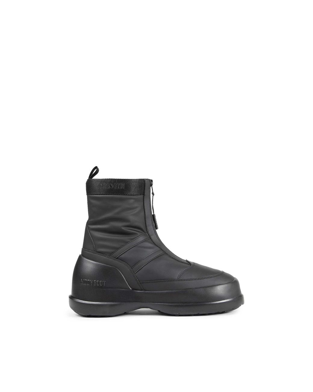 Moon Boot Luna Zip Boots in Black for Men | Lyst