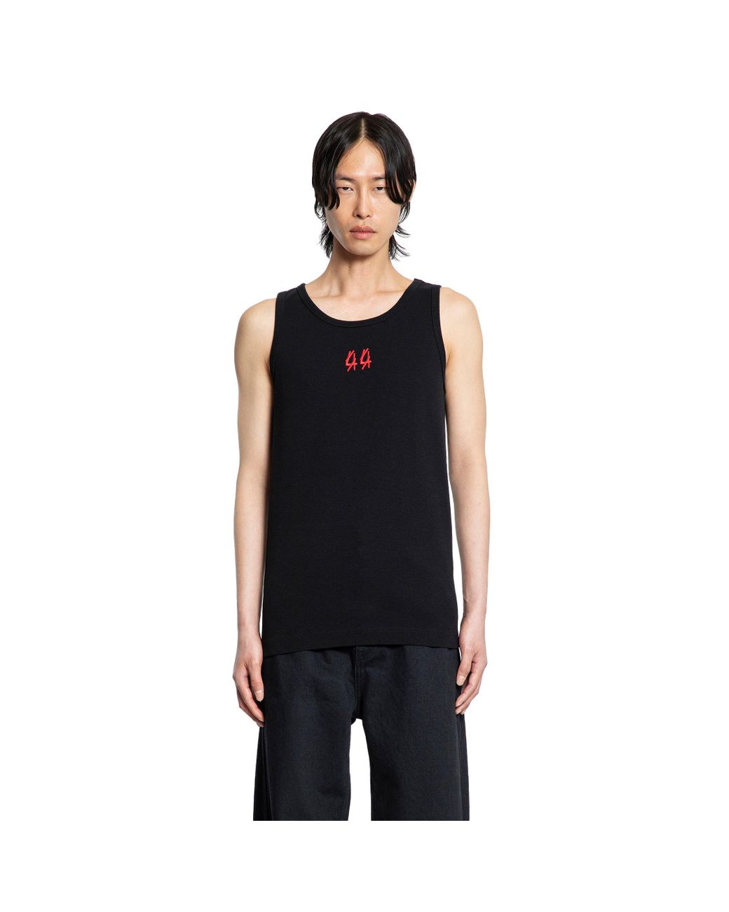 44 Label Group 44 Rib Tank Top in Black for Men | Lyst